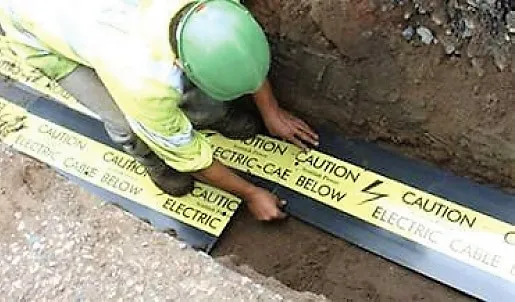 Rotproof HDPE Plastic Tiles for Underground Cable Protection