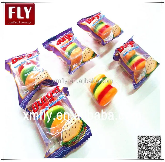 Fastfood Series Mini Burger Shaped Gummy Candy Individual - Buy ...