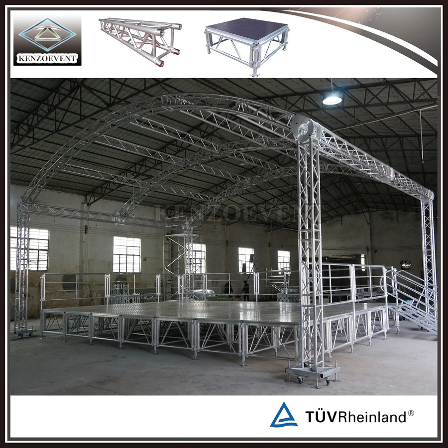 Attractive Aluminum Curved Truss System For Concert - Buy Concert Truss ...