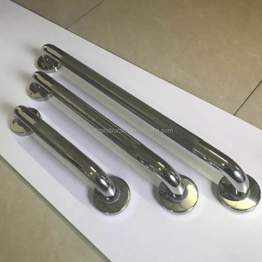 Stainless Steel Linear Knurled Grab Bar I Shape Non-slip Safety ...