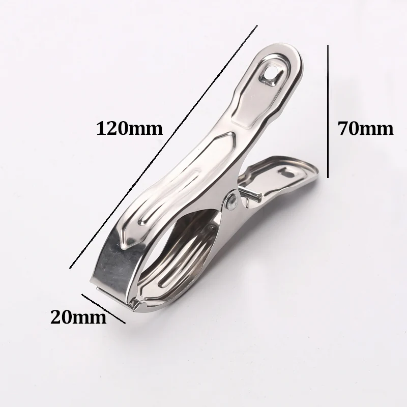 Stainless Steel Hanging Clothes Clips Large Windproof Spring Clamps Are ...