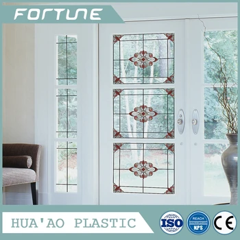 Decorative Stained Glass Window Film Stick On Glass Adhesive Window ...