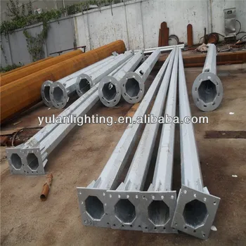 Q235 3m-35m Octagonal Pole Weight /fox Match Conical Pole Pots / Street ...