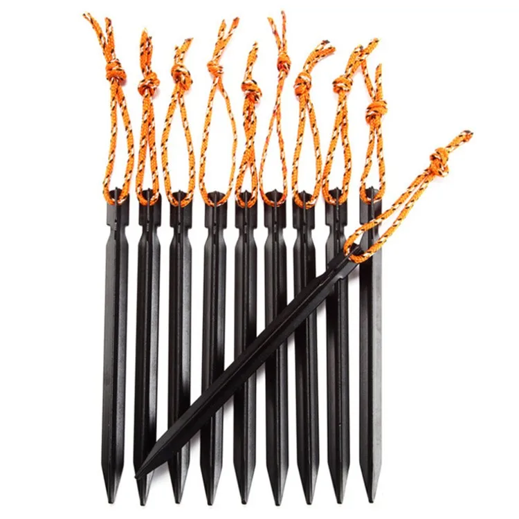 Ultralight Aluminum Tent Stake V -shape Aluminum Tent Peg Camping Tube ...