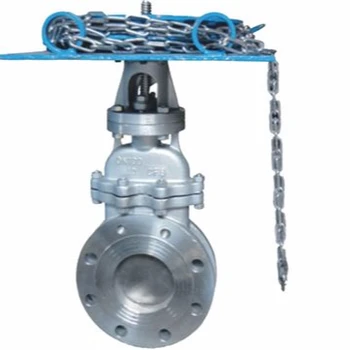 Chain Wheel Operated Flange Sluice Gate Valve Wheel Handle - Buy Sluice ...