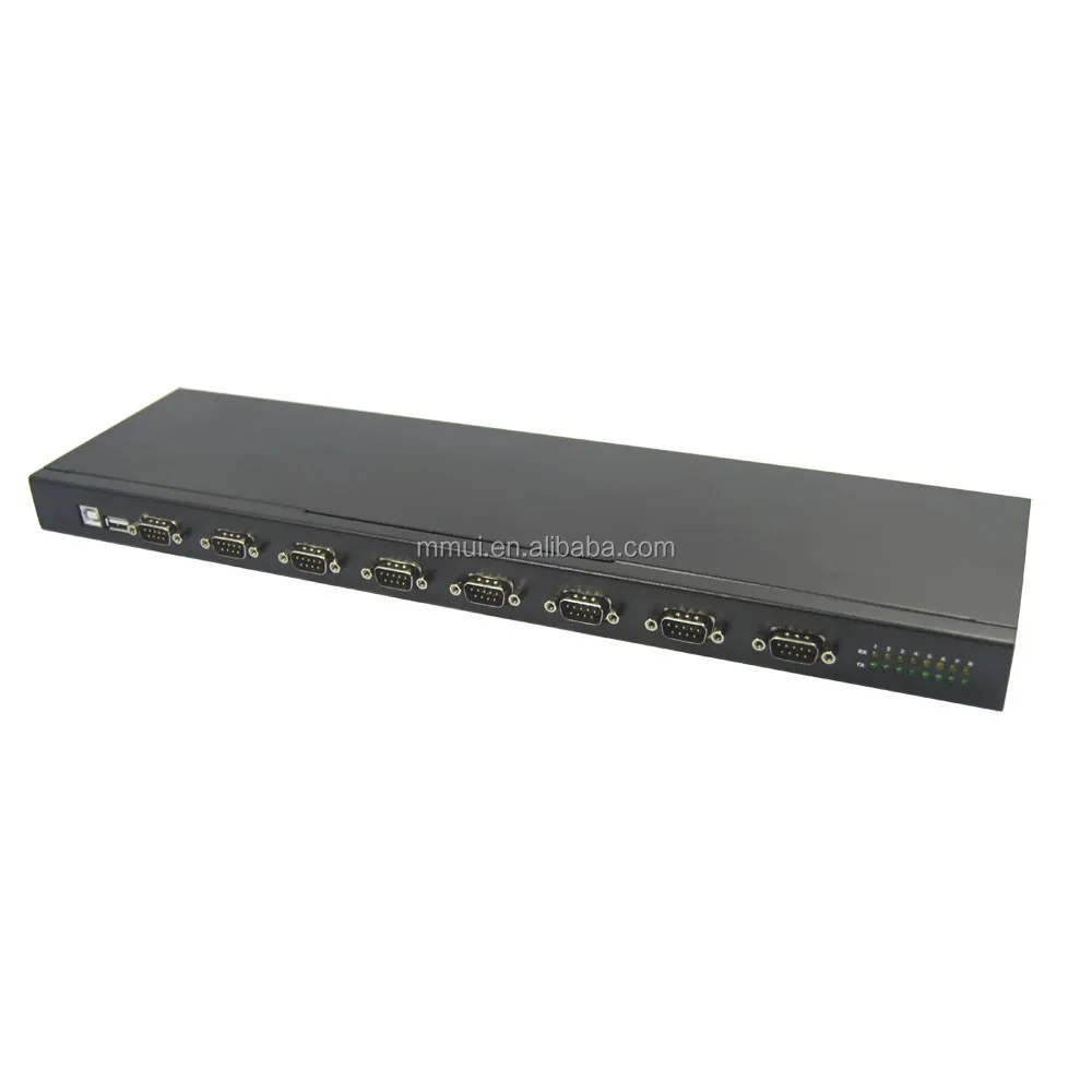 FTDI Chip USB 2.0 to 8 Port RS232 DB9 Serial Converter