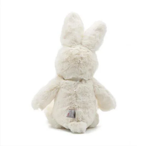 Cute Fluffy Bunny Plush Rabbit Toys Stuffed Animals White/ Grey Easter ...