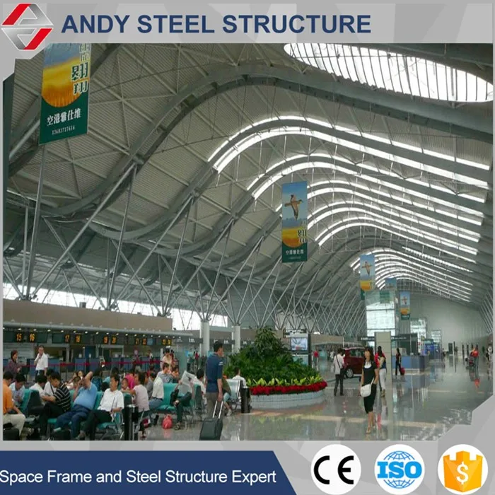 Galvanized Steel Structure Airport Terminal With Space Frame Roof - Buy ...