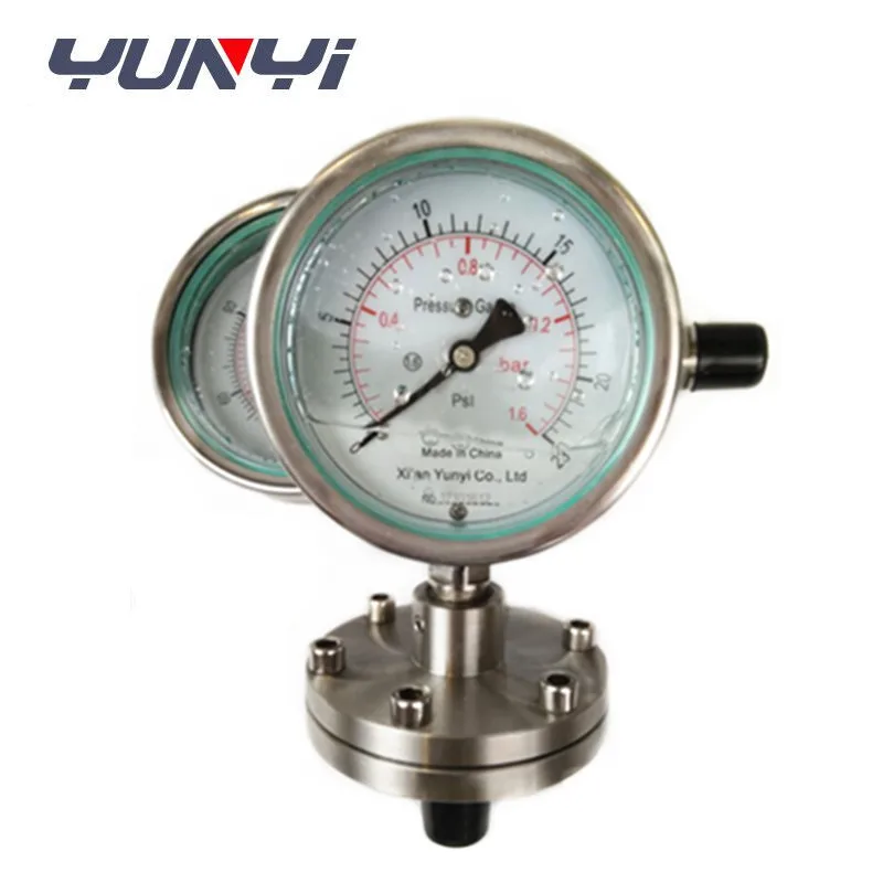 Stainless Steel Liquid Filled Diaphragm Pressure Gauge - Buy Diaphragm Pressure Gauge,Liquid ...
