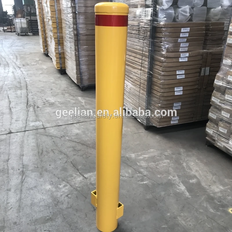 Cast Iron Traffic Road Safety Bollard with Ring for Chain