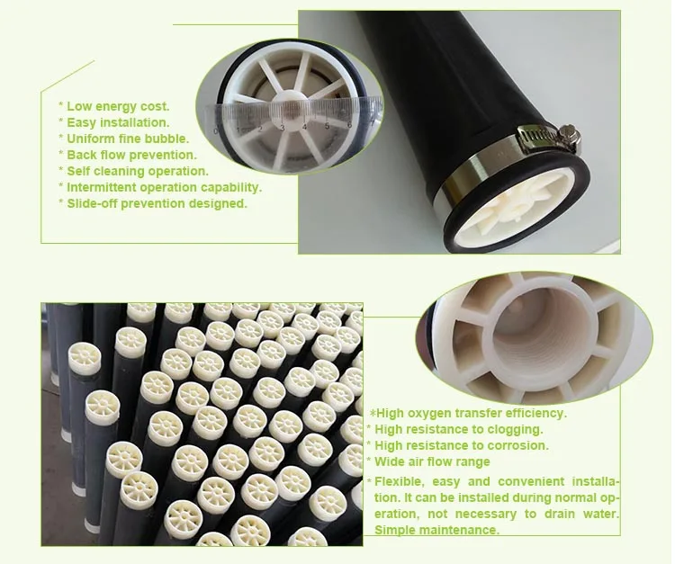 EPDM Micron Nano Bubble Tube Diffuser for Wastewater Treatment
