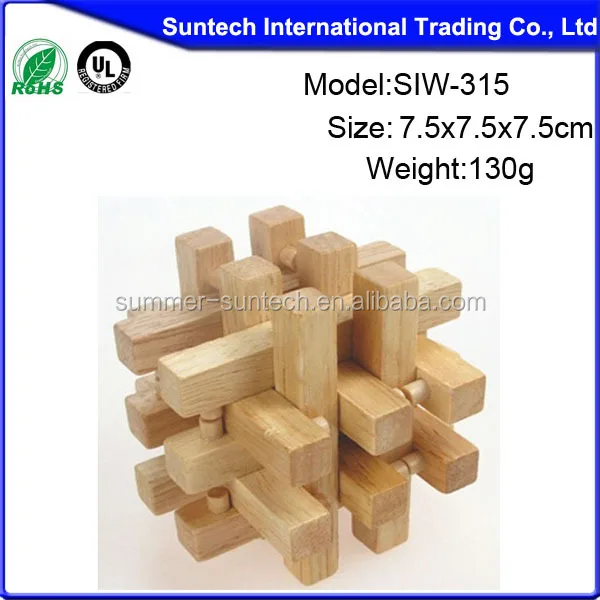 Wooden Interlocking Diamond Puzzle Game - Buy Wooden Brain Teaser ...