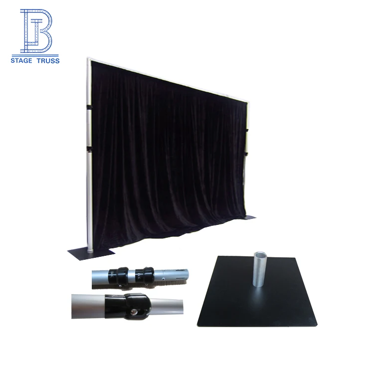 Adjustable Aluminum Pipe Drape Backdrop Stand Wedding Pipe And Drape ...