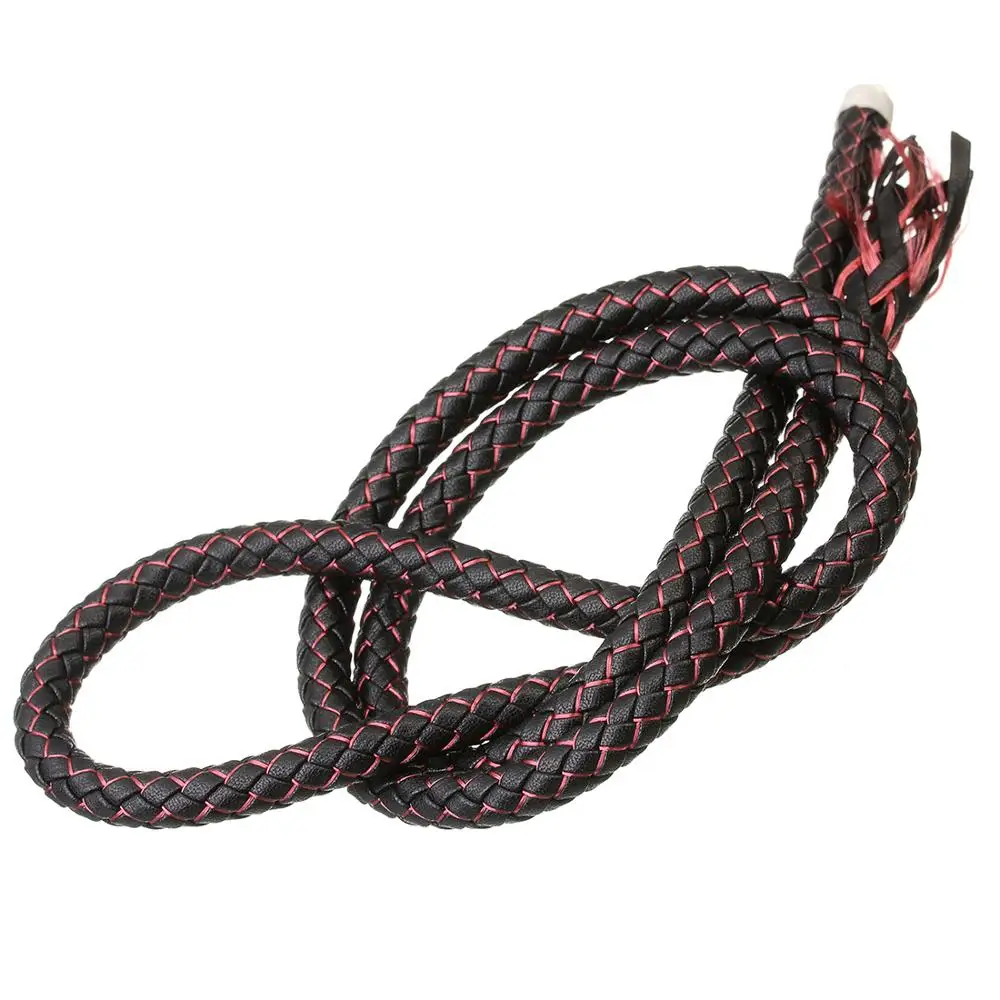 China Wholesale Two-color Woven Leather Rope Cord 8mm - Buy Leather ...