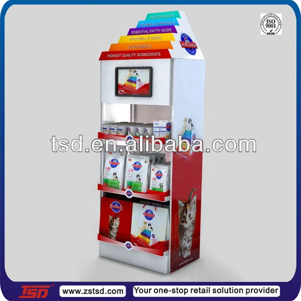 Custom Pet Shop Point of Sale Display Stand - Pet Food Rack