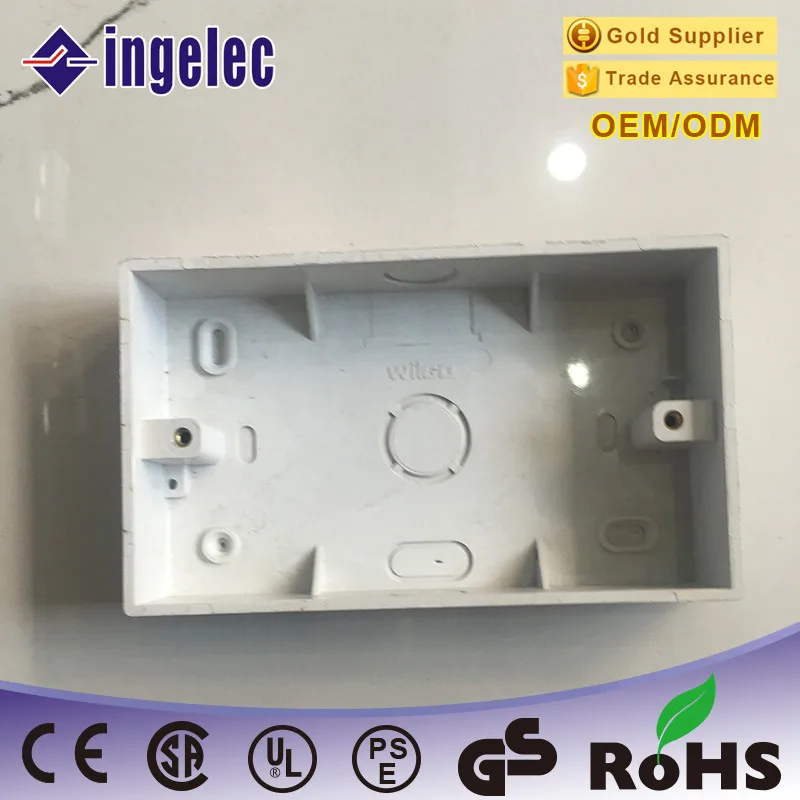 Single Double Three Pvc Gang Junction Boxes 3.5mm 3mm 2.75mm - Buy ...