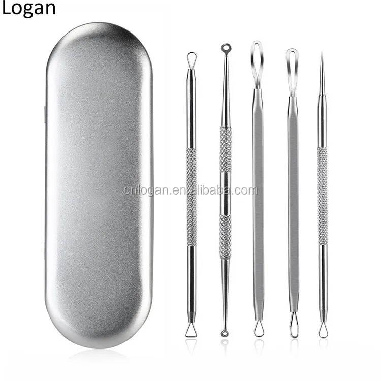 High Quality Stainless Steel Comedone Extractor Kit Blackhead Removal ...