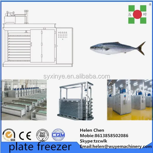 Semi Contact Plate Freezer Air Blast Freezer For Tunna Fish - Buy Plate ...
