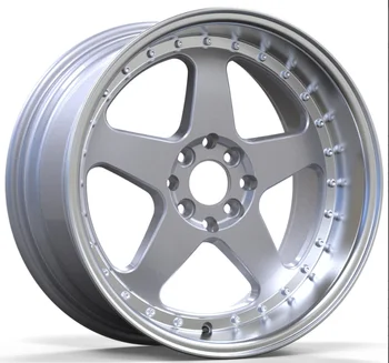 2019 High Quality 5 Spoke Sliver 17 Inch 17x7.5 17x8.5 Aluminum Alloy ...