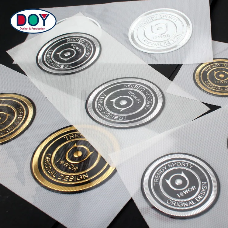 Custom Embossed Raised Logo Gold Plating High Frequency Heat Press Soft ...