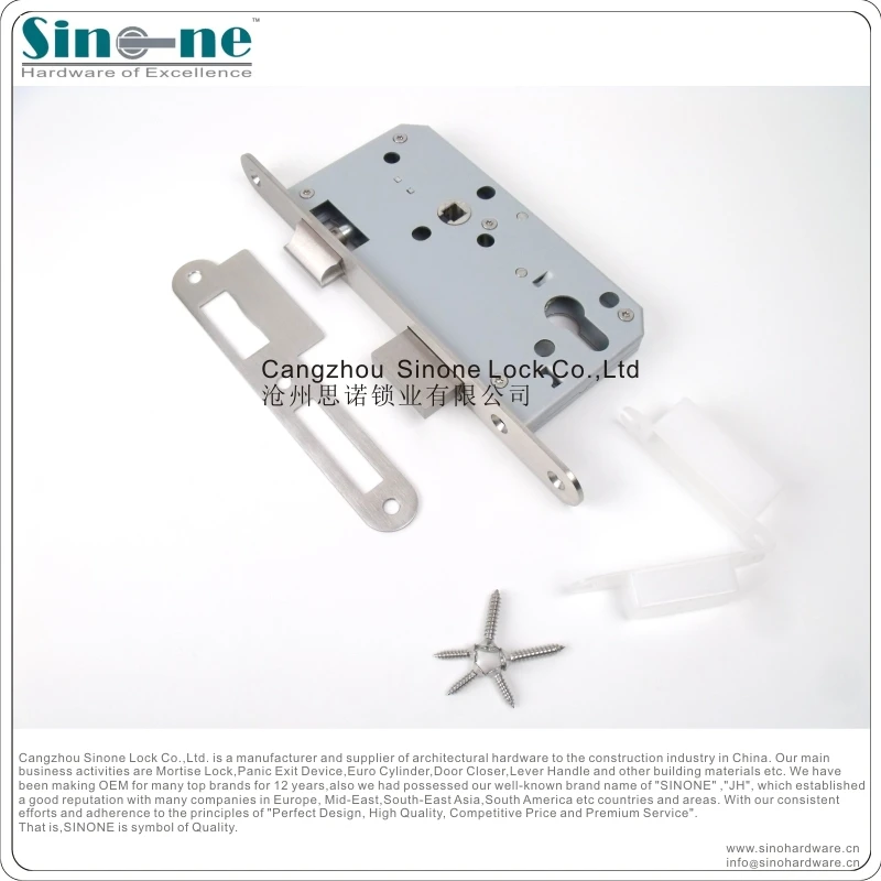 Din Standard Stainless Steel 304 Mortise Lockset Sash Lock Case China ...