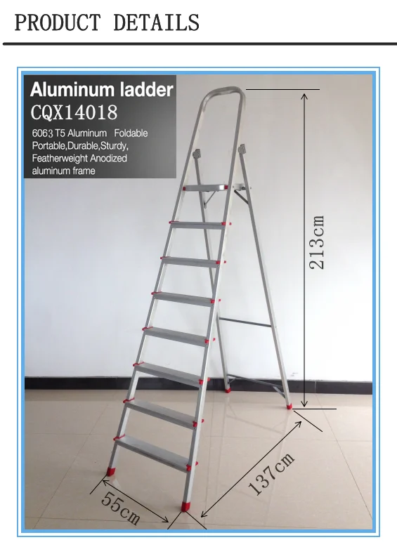 Aluminum Folding 8 Step Ladder En131/ce / China Ladders - Buy Aluminum ...