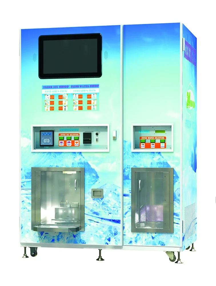 Sell Vending Machine Combined Automatic Ice Cube And Water/water And ...