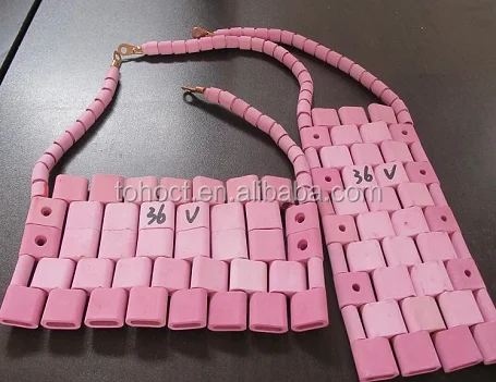Industrial 95%alumina Ceramic Heating Bead Pad For Heating Element ...