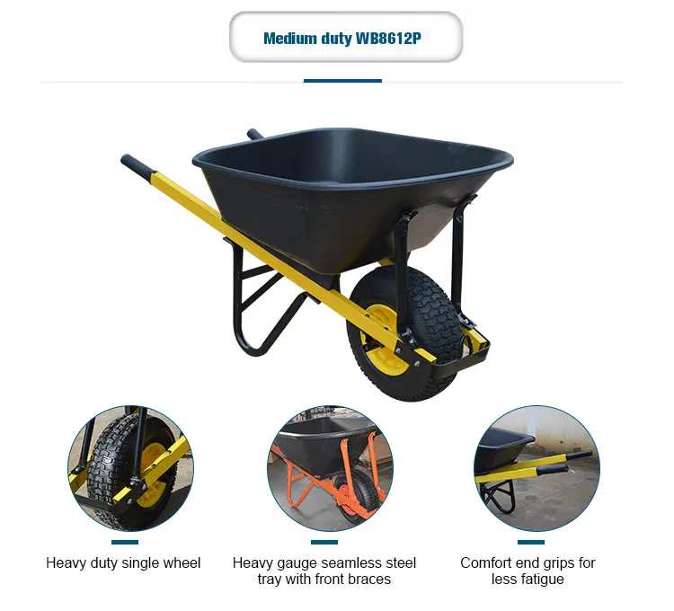Japanese Wheelbarrow - Durable & Versatile Construction Tool