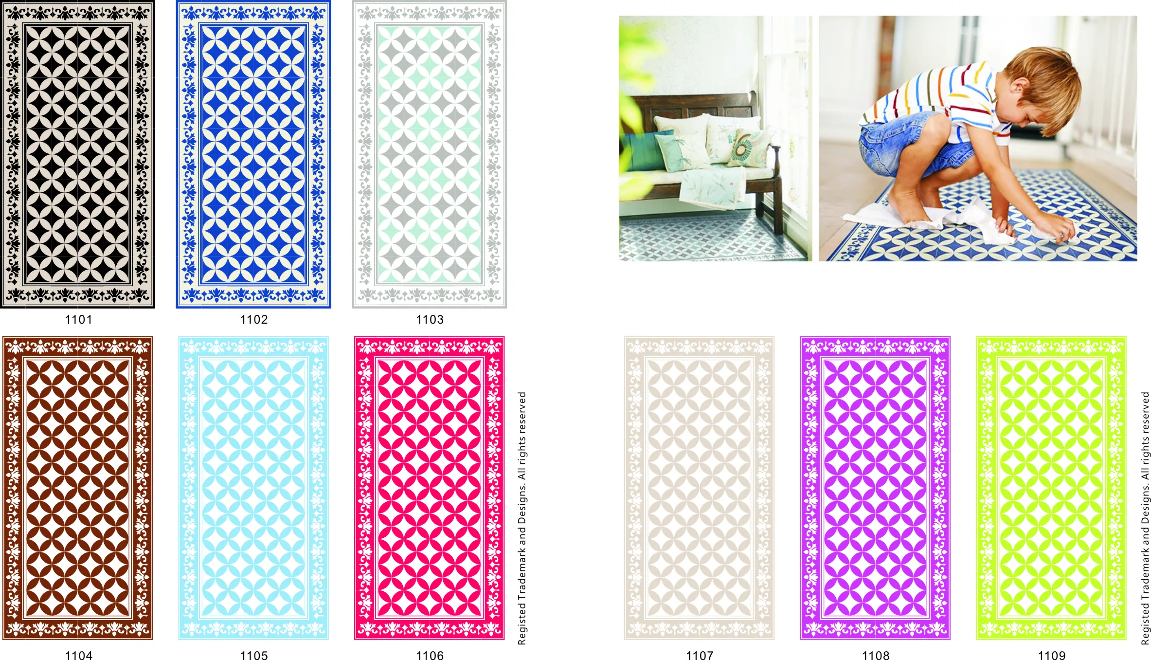 Vinyl Floor Mat Rug - Durable, Stylish, and Versatile