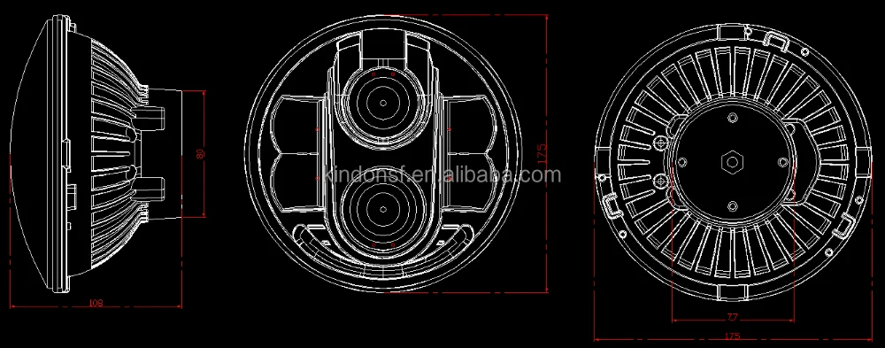 Emark E24 Approved 80w Led Head Lamp Headlight Vehicle Light Multivolt ...