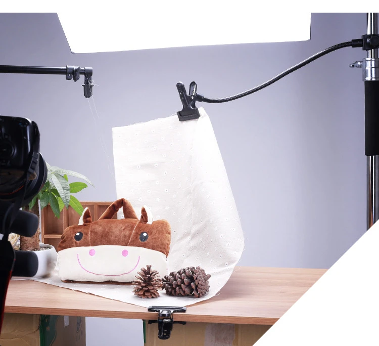 Photography Lighting Stand Clamp Flash C Clamps Spring Clamp With Flex ...