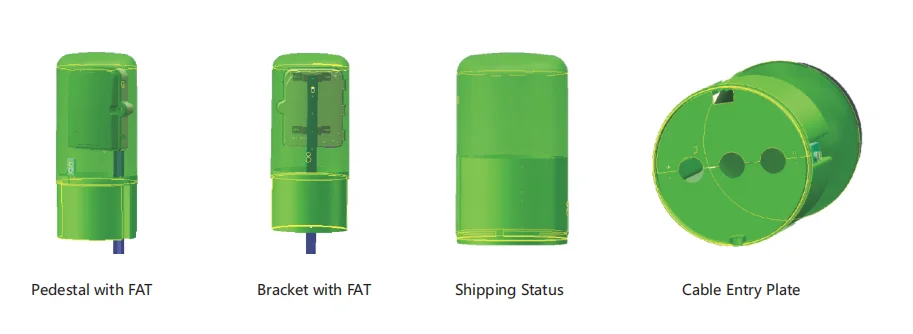 Outdoor Fiber Optic Distribution Point ODP Pedestal 12 Core SC