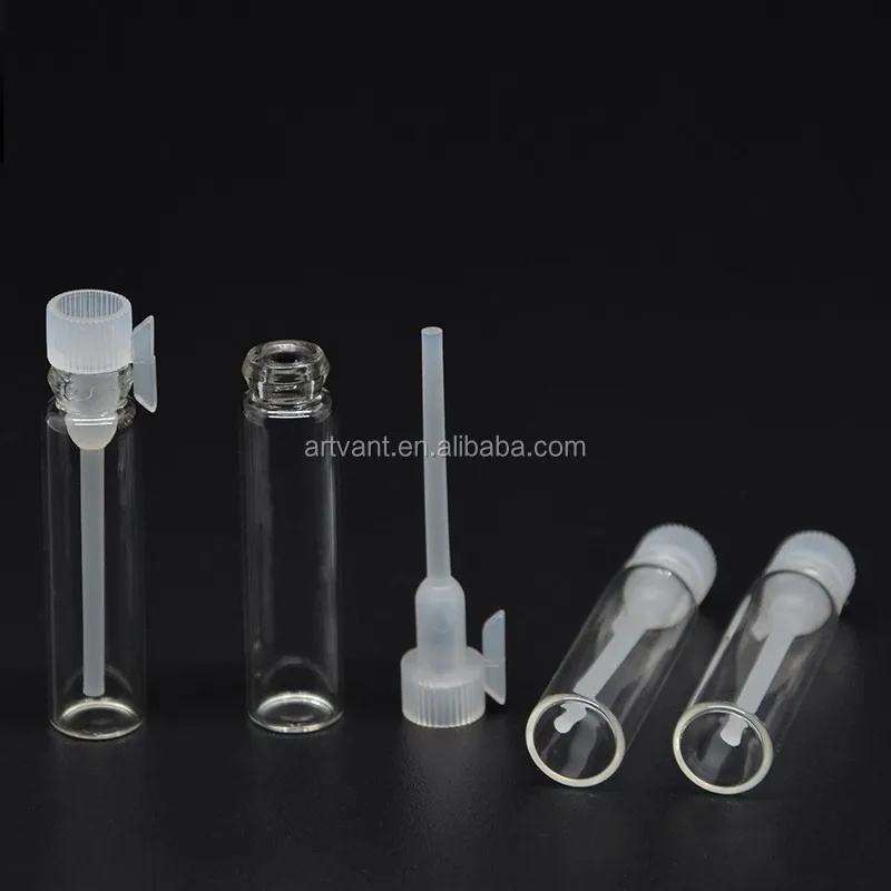 1ml Small Vial For Essential Oil Perfume Test Bottle Mini Sub Glass ...