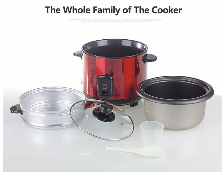 Cb Ce Approved 700w 1.8l Mini Cylinder Shape Red Electric Rice Cooker ...