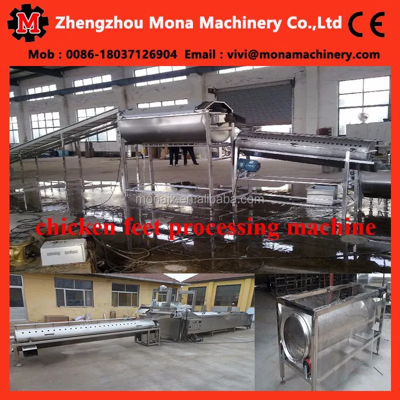 Automatic Chicken Feet Processing Machine /chicken Claw Peeling Line ...