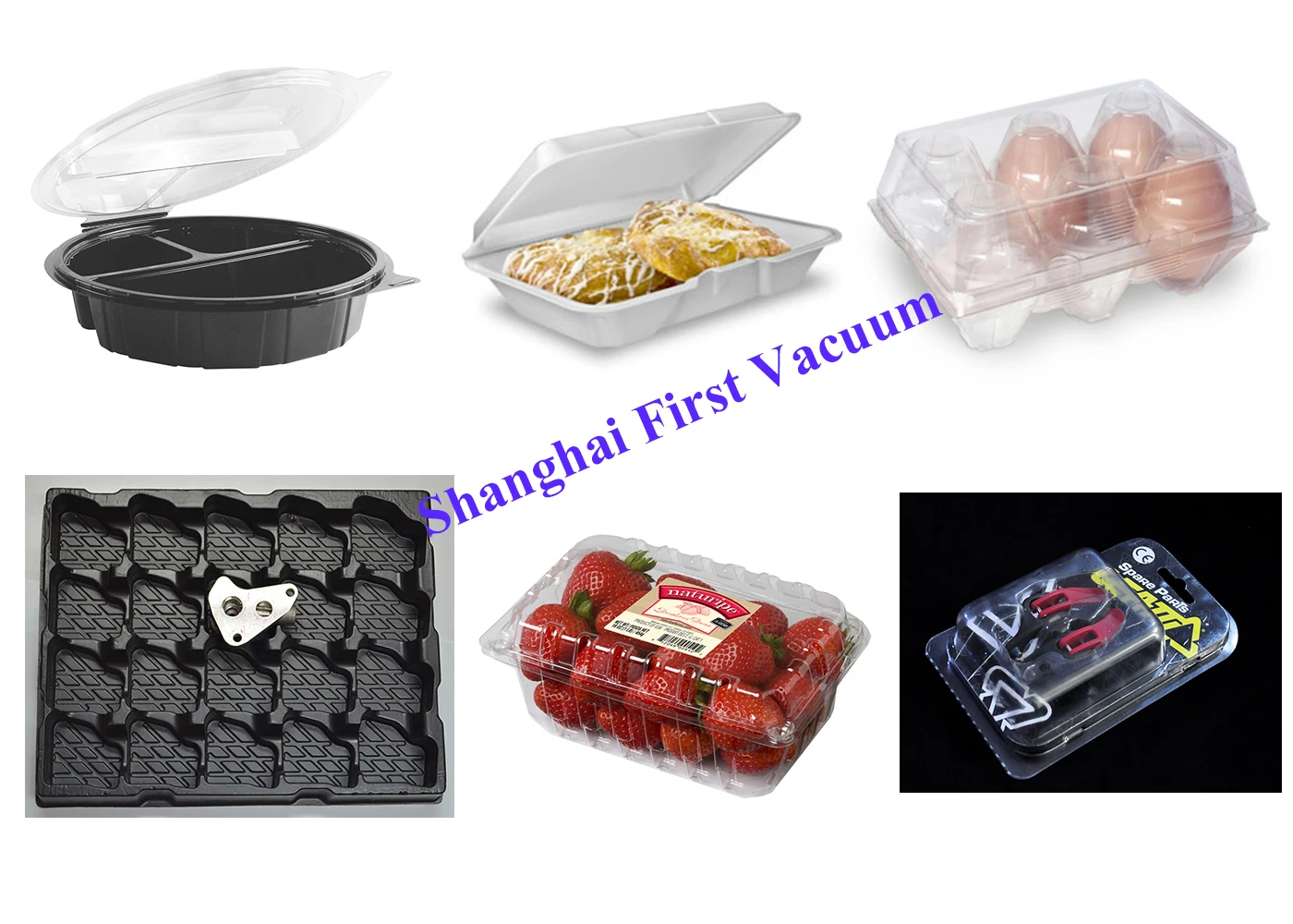 Full Auto Vacuum Forming Machine for food container, egg trays, blister ...