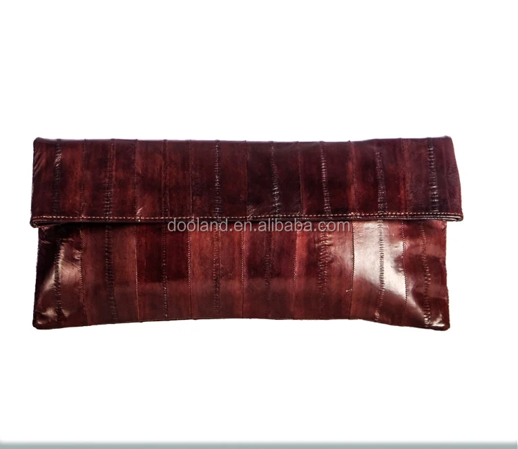 Luxury Real Eel Skin Leather Clutch Wallet For Lady - Buy Real Eel Skin ...