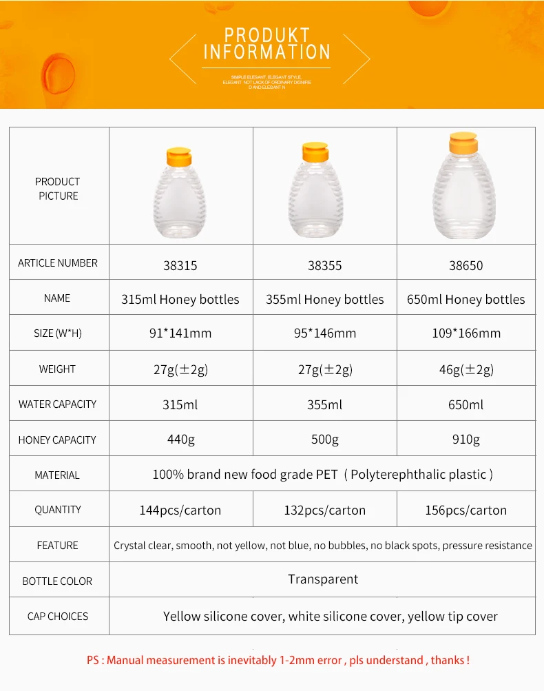 Squeezable Groundnuts Paste And Oil Bottles With Flip Top With Non ...