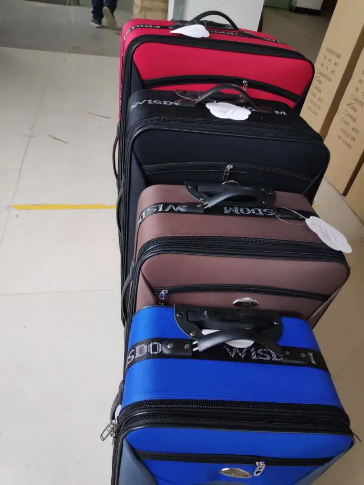Fashionable Hot Selling Fabric Suitcase Type Polyester Luggages Set ...