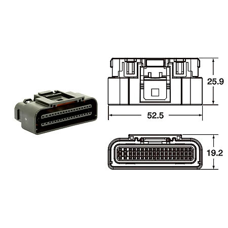 36 Pin Female Jst Automotive Ecu Efi Socket Housing Waterproof ...