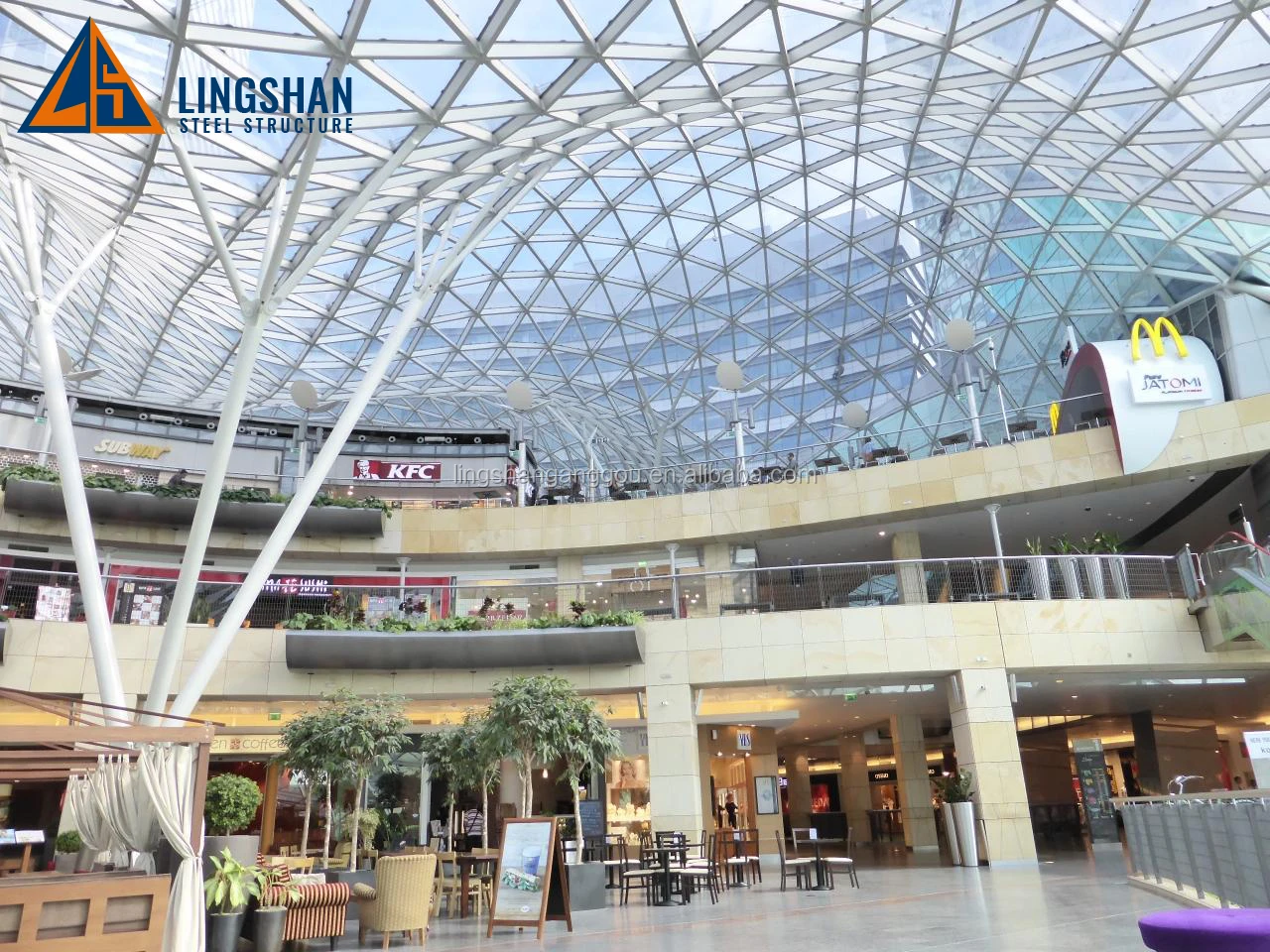 China Modern Design Steel Structure Shopping Mall / Center /supermarket ...