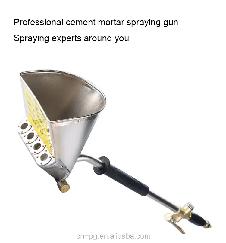 Air Stucco Mortar Sprayer Pneumatic Wall Mortar Stucco Shovel Hopper ...