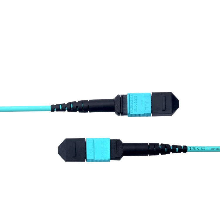 8 Core 12 Core 24 Core Fiber Optical Mpo Mtp Female Patch Cord Om3 Om4 ...