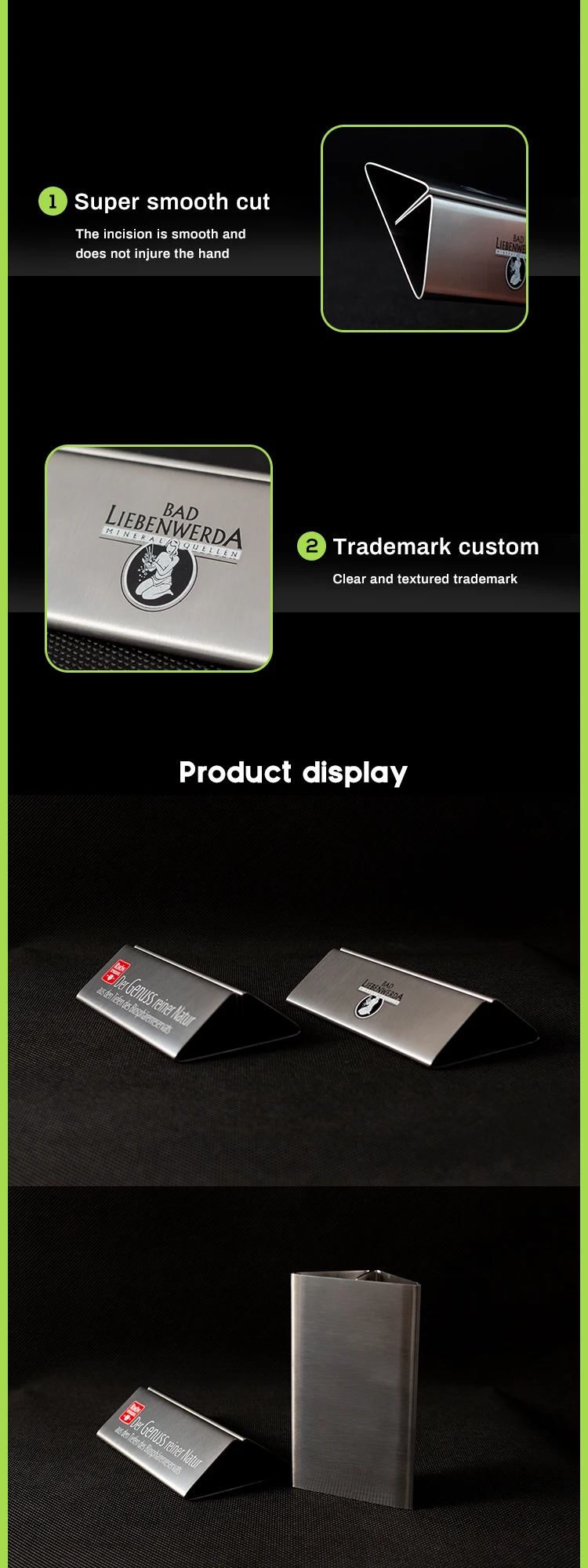 Restaurant Table Menu Holder Stainless Steel Table Stand Menu Metal ...