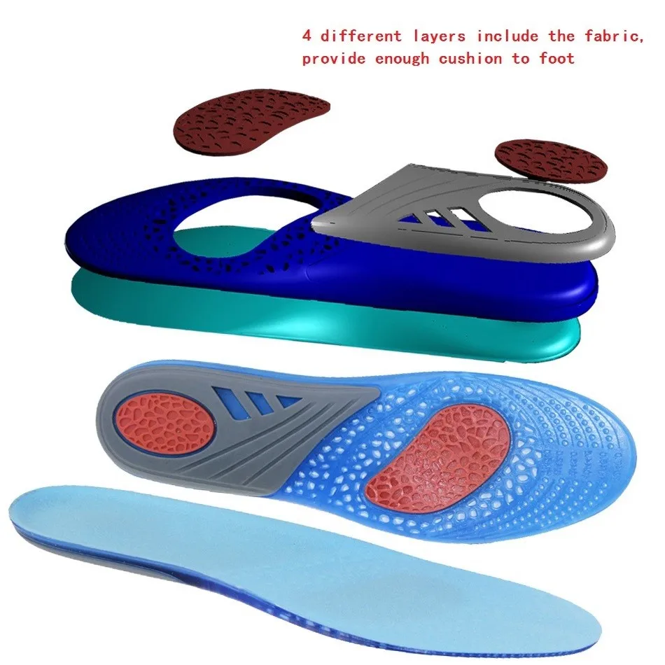 Breathable Air Ventilation Running Comfort Silicone Inserts Tpe Gel ...