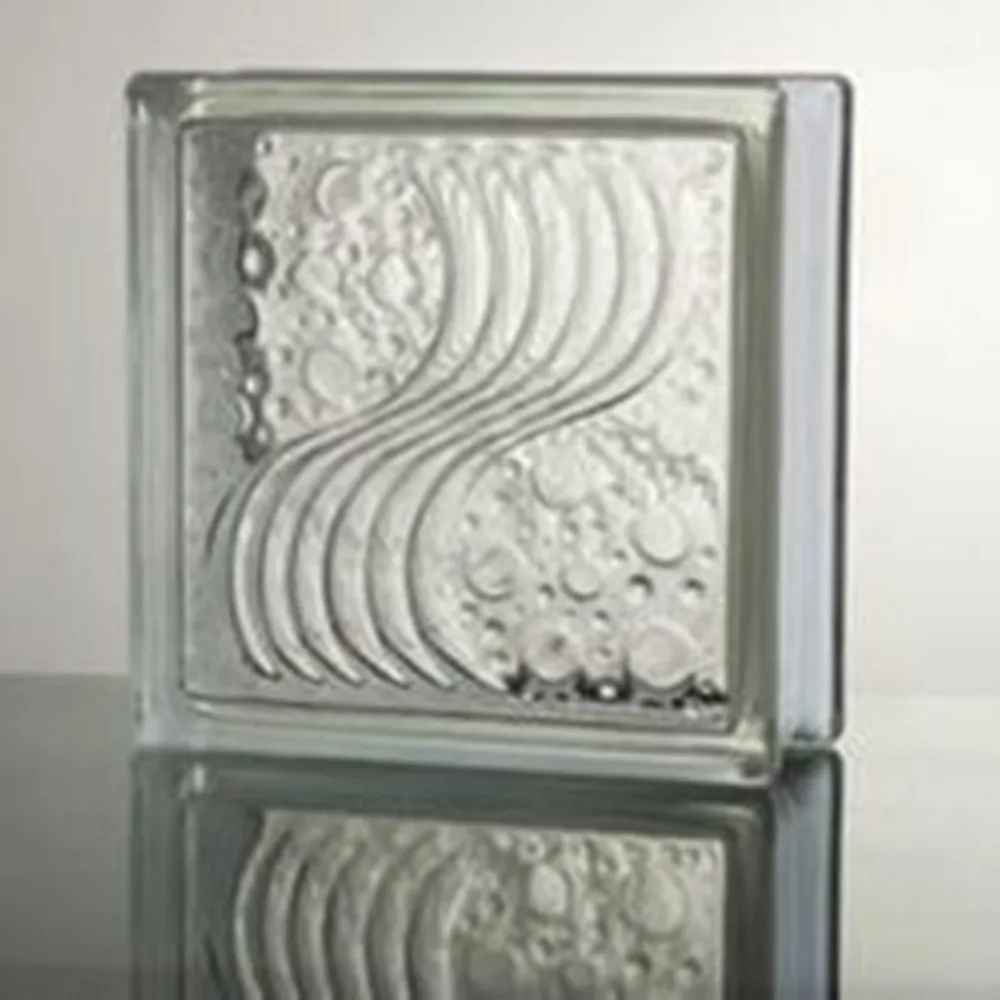 decorative glass blocks(clear sea wave glass block )| Alibaba.com