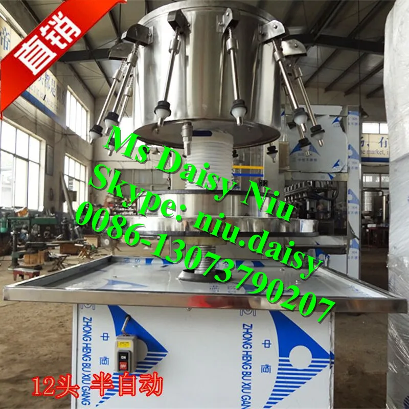 Semi-automatic Wine Bottle Filler/beer Bottle Filling Machine/champagne ...