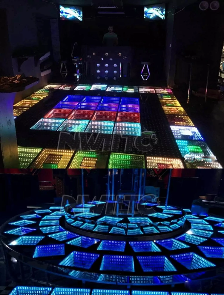 Dj Disco Portable Panel Tile Toughened Glass Light Up 3d Led Dance ...