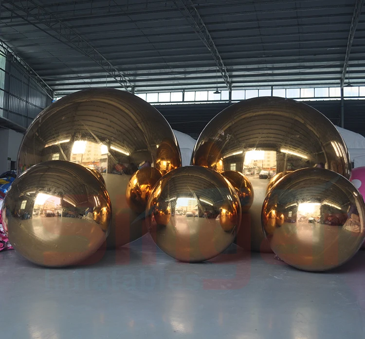 Giant Inflatable Silver Mirror Ball,Gold Large Mirror Balls - Buy ...